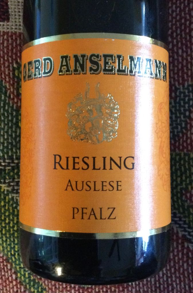 2022 Gerd Anselmann Riesling Auslese, Germany, Pfalz - CellarTracker