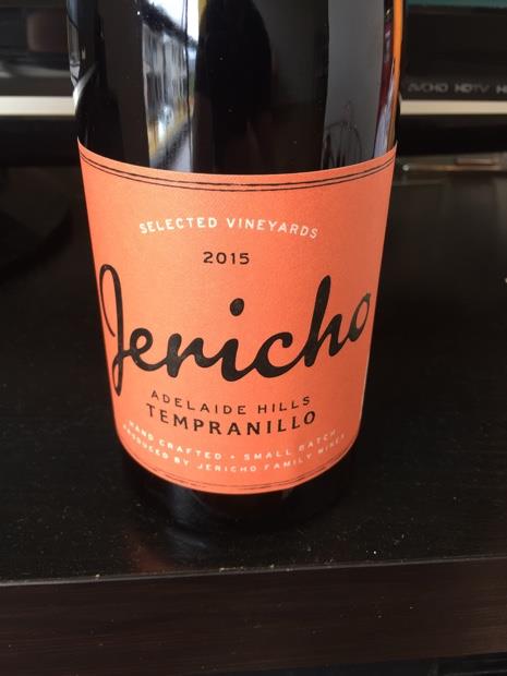 2016 Jericho Wines Tempranillo, Australia, South Australia, Mount Lofty ...