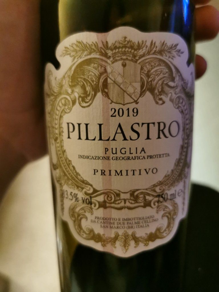 2019 Cantine Due Palme Primitivo Pillastro Puglia IGT, Italy, Puglia ...