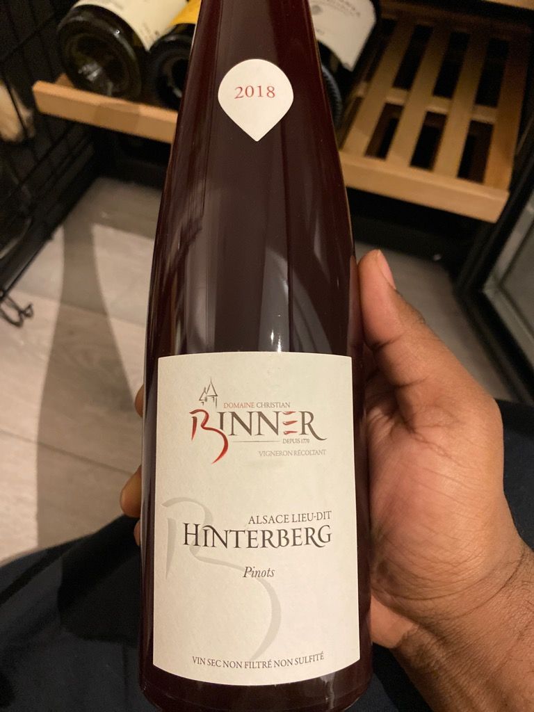 2018 Domaine Binner Hinterberg Pinots, France, Alsace - CellarTracker