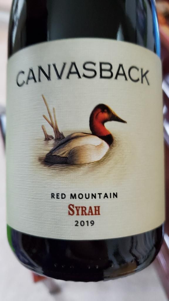 2019 Canvasback Syrah, USA, Washington, Columbia Valley, Red Mountain ...
