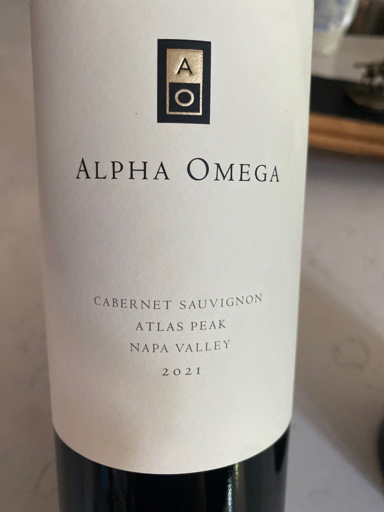 2021 Alpha Omega Cabernet Sauvignon Atlas Peak, USA, California, Napa ...