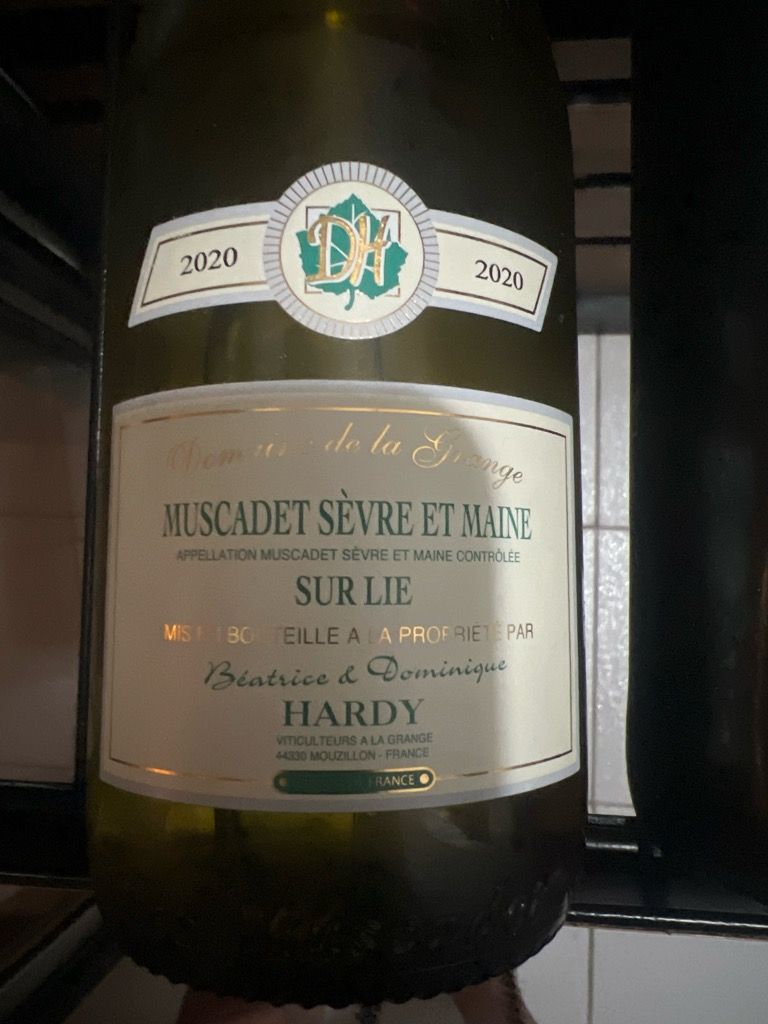 2020 Dominique Hardy Muscadet de Sèvre-et-Maine sur lie, France, Loire Valley, Pays Nantais ...