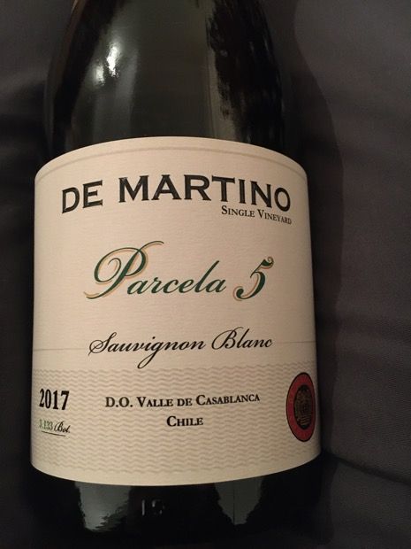 2017 De Martino Sauvignon Blanc Parcela 5 Single Vineyard, Chile ...