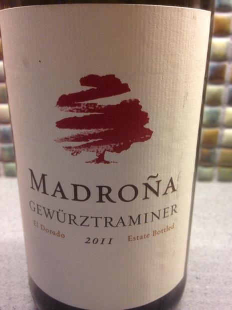 2008 Madroña Gewürztraminer, USA, California, Sierra Foothills, El ...