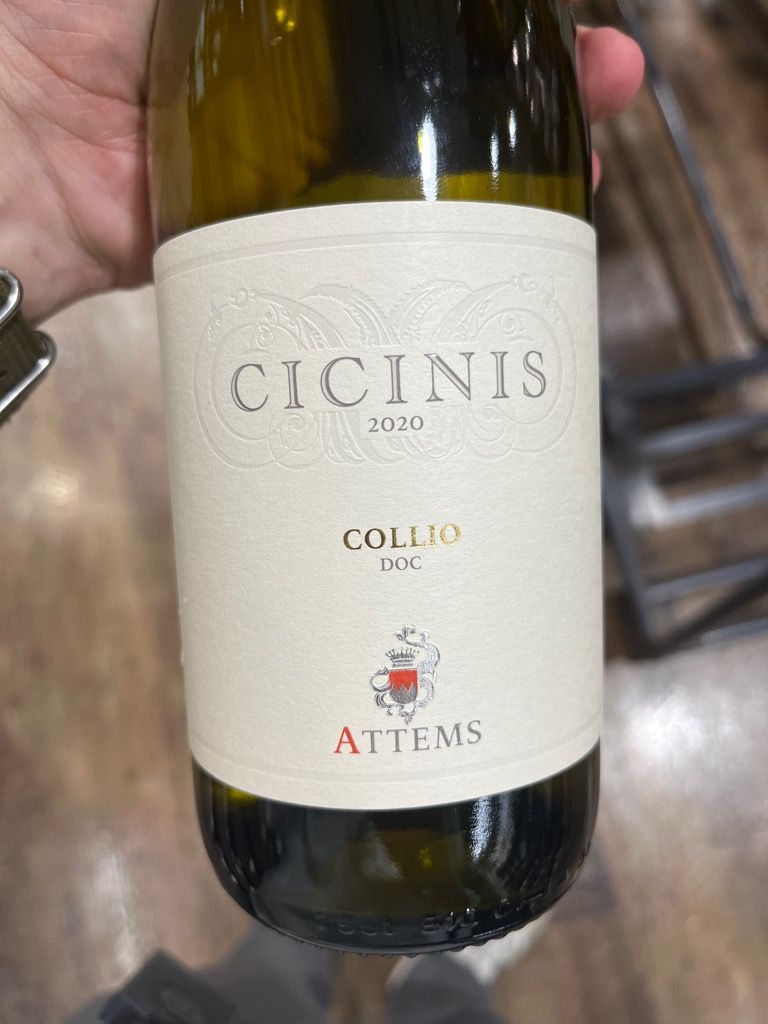 2020 Attems Collio Sauvignon Blanc Cicinis, Italy, Friuli-Venezia ...