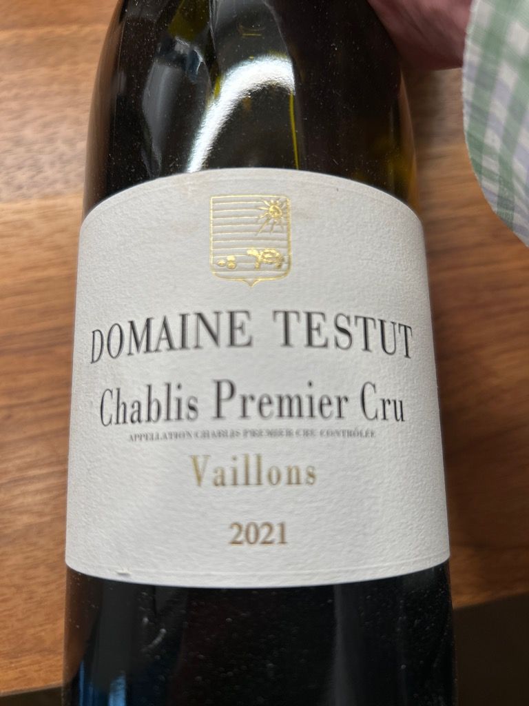 2021 Domaine Testut Chablis 1er Cru Vaillons, France, Burgundy, Chablis ...