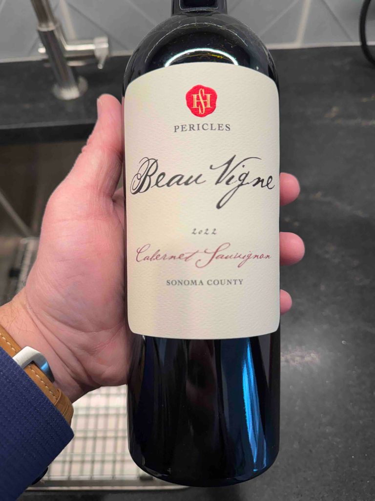2021 Beau Vigne Cabernet Sauvignon Pericles, USA, California, Sonoma ...
