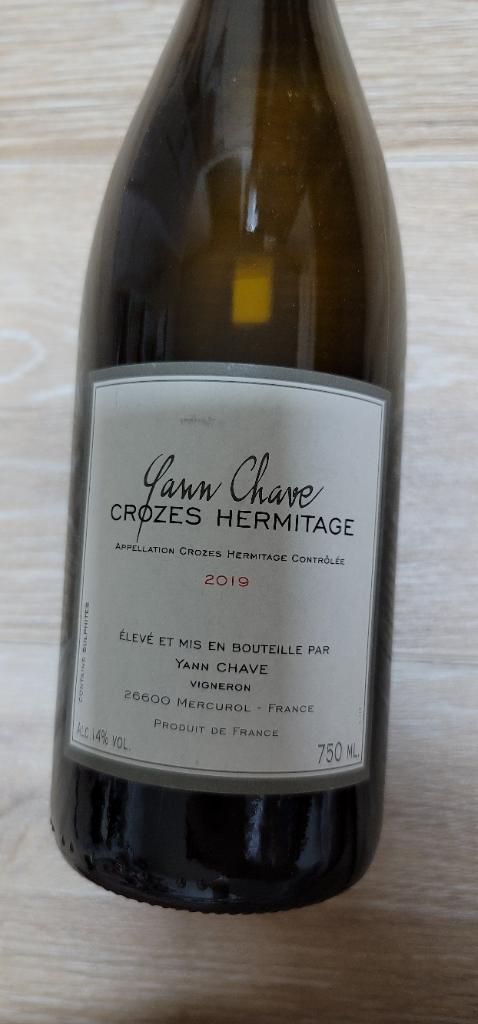 2019 Yann Chave Crozes-Hermitage Blanc, France, Rhône, Northern Rhône ...