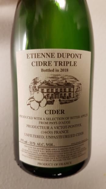 2018 Etienne Dupont Cidre Triple, France, Normandy - CellarTracker