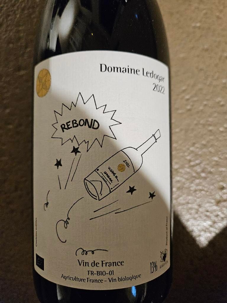 2022 Domaine Ledogar Pays d'Hérault Rebond, France, Languedoc ...