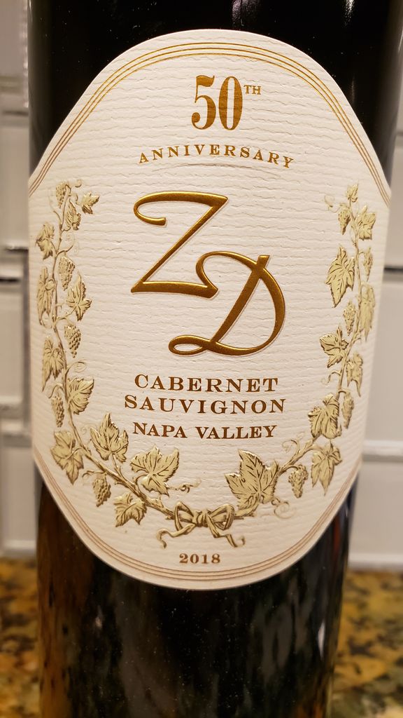 2018 ZD Wines Cabernet Sauvignon, USA, California, Napa Valley ...