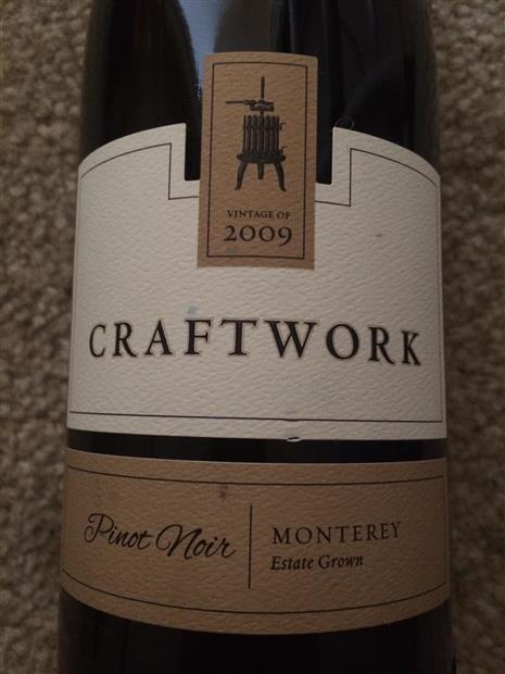 2011 Craftwork Pinot Noir, USA, California, Central Coast, Monterey ...