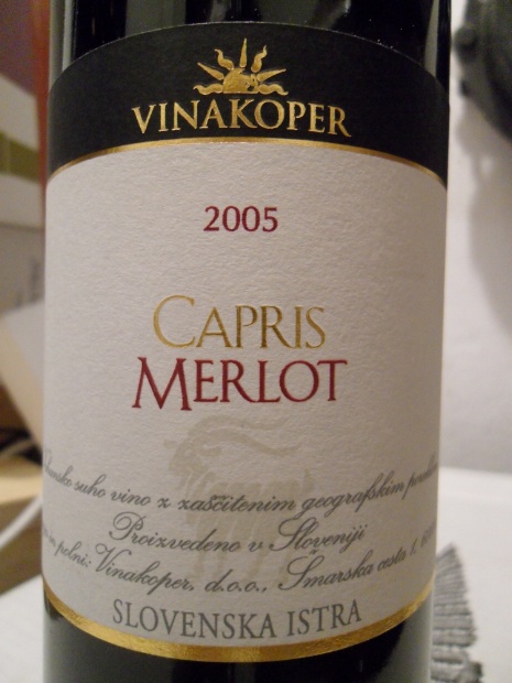 2005 Vinakoper Merlot Capris, Slovenia, Primorska - CellarTracker