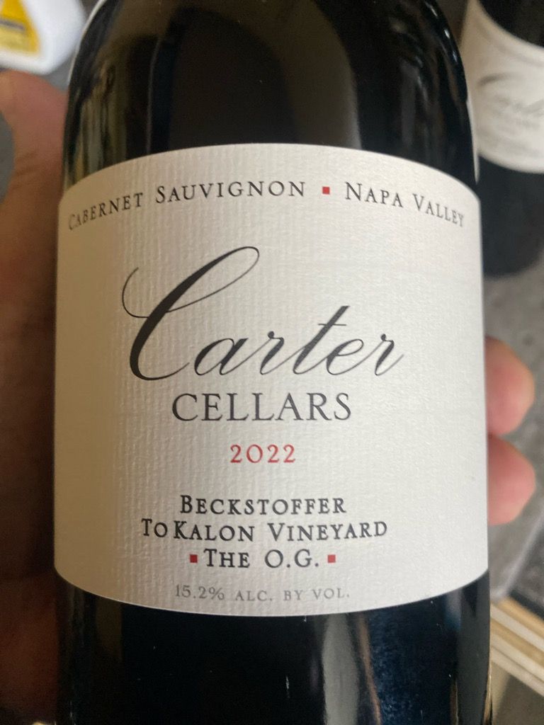 2022 Carter Cellars Cabernet Sauvignon La Verdad Beckstoffer Las ...