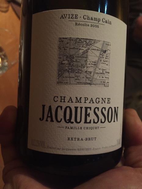 2006 Jacquesson & Fils Champagne Grand Cru Avize Champ Cain, France ...