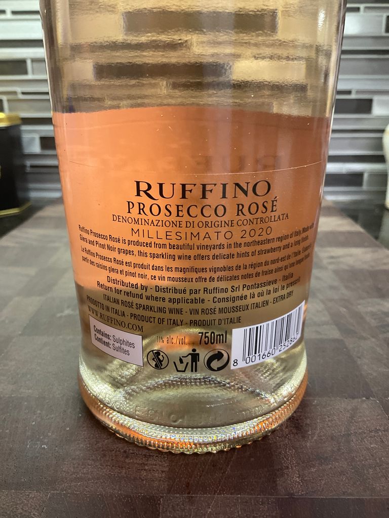 2020 Ruffino Sparkling Rosé, Italy - CellarTracker