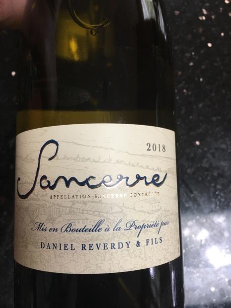 2018 Domaine Daniel Reverdy Sancerre, France, Loire Valley, Upper Loire ...