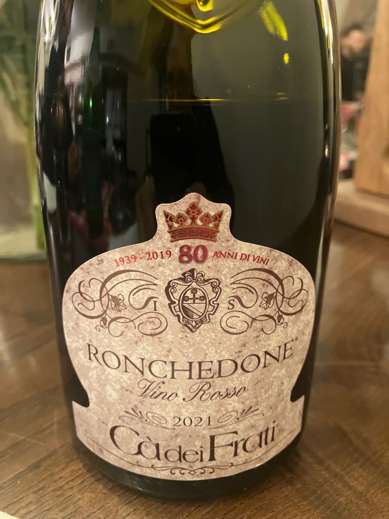 2021 Cà dei Frati Ronchedone Benaco Bresciano IGT, Italy, Lombardia ...