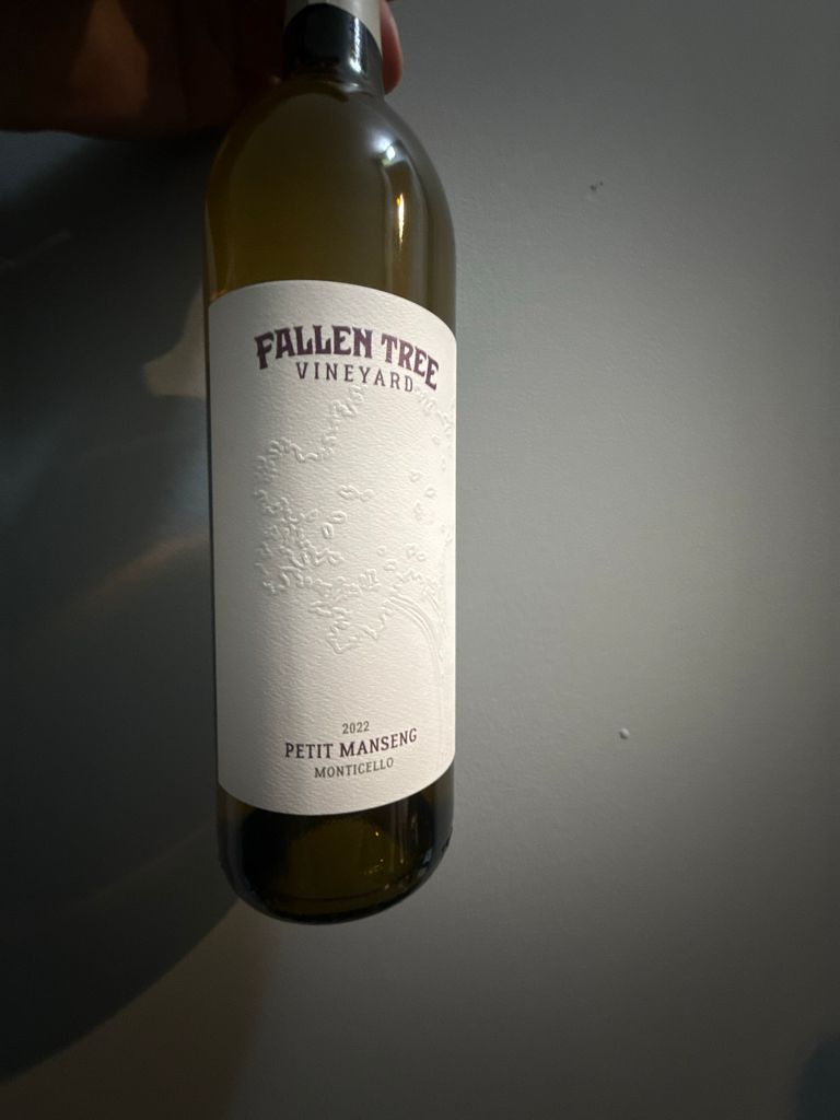 2024 Fallen Tree Vineyard Petit Manseng, USA, Virginia, Central ...