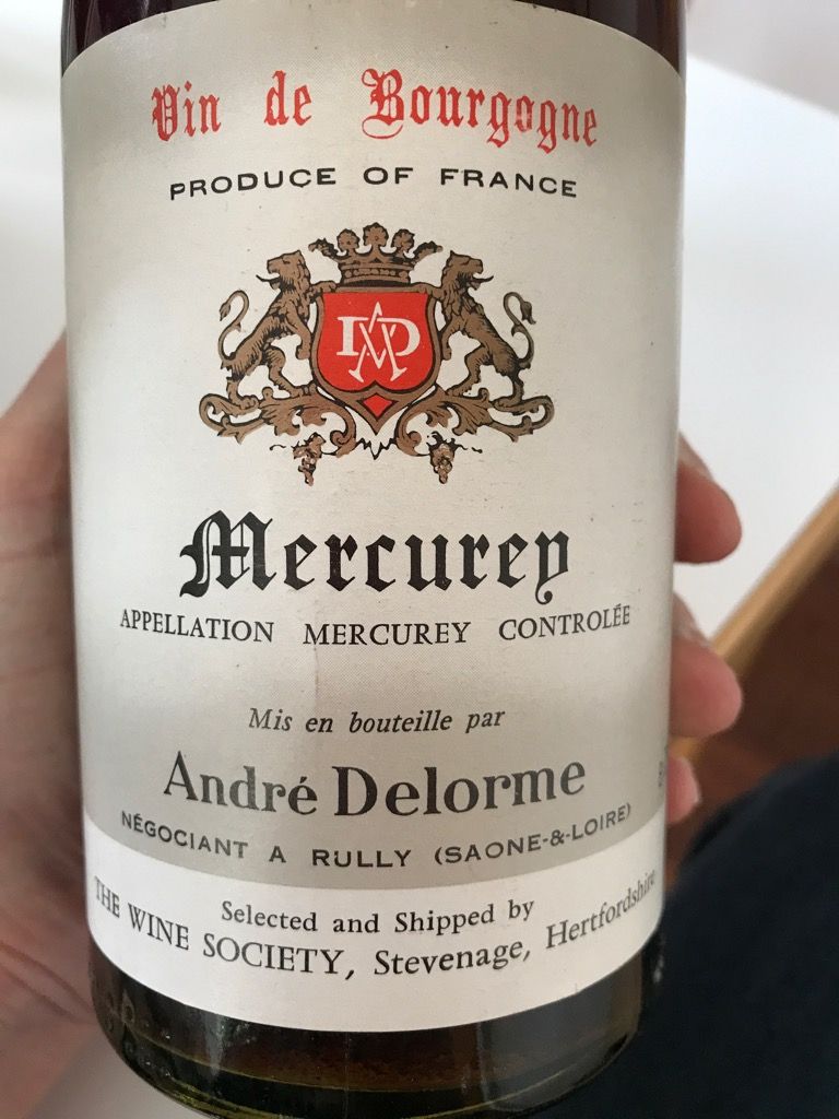 1983 André Delorme Mercurey, France, Burgundy, Côte Chalonnaise ...