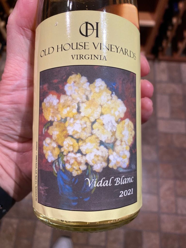 2021 Old House Vineyard Vidal Blanc, USA, Virginia, Northern Virginia ...
