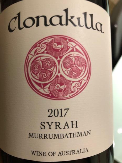 2017 Clonakilla Syrah, Australia, New South Wales, Southern New South ...