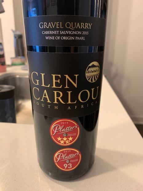 2014 Glen Carlou Cabernet Sauvignon Gravel Quarry, South Africa ...