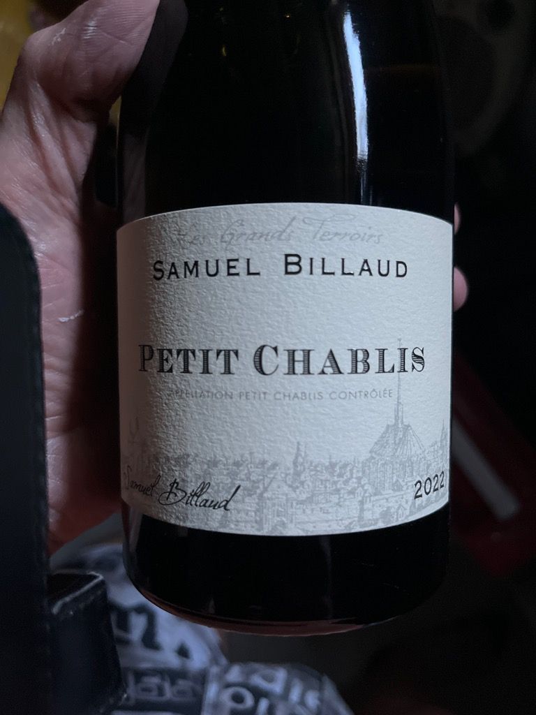2022 Samuel Billaud Petit Chablis, France, Burgundy, Chablis, Petit ...