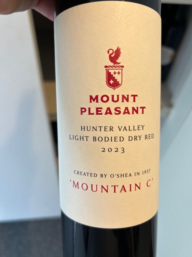 2023 Mount Pleasant Wines Shiraz Mountain 'C', Australia, New South ...
