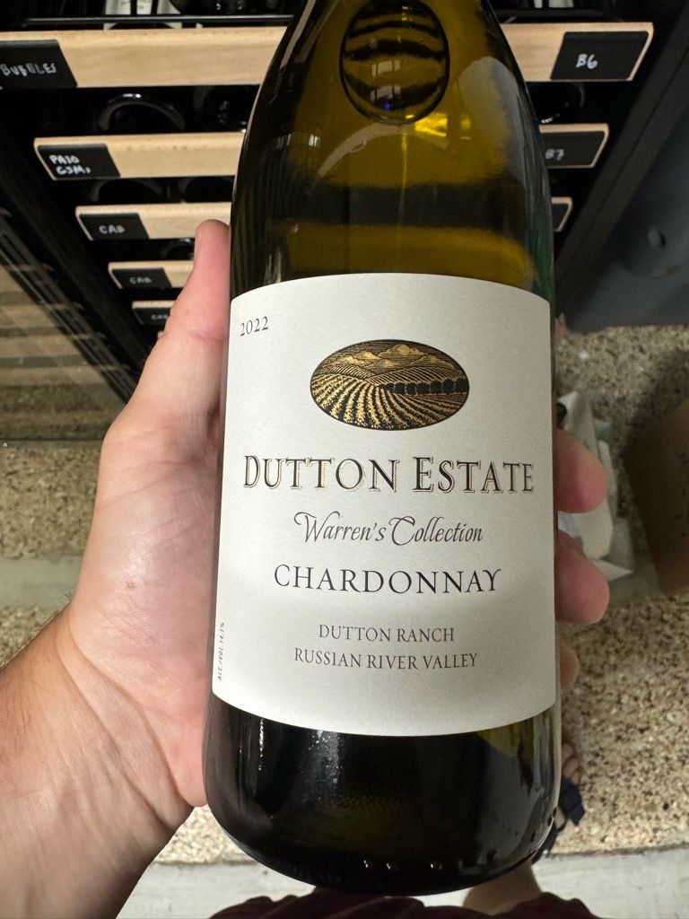 2022 Dutton Estate Chardonnay Warren's Collection Dutton Ranch, USA ...