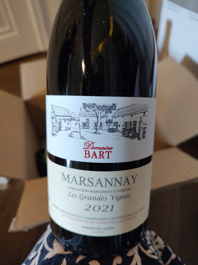 2022 Domaine Bart Marsannay Les Grandes Vignes, France, Burgundy, Côte ...