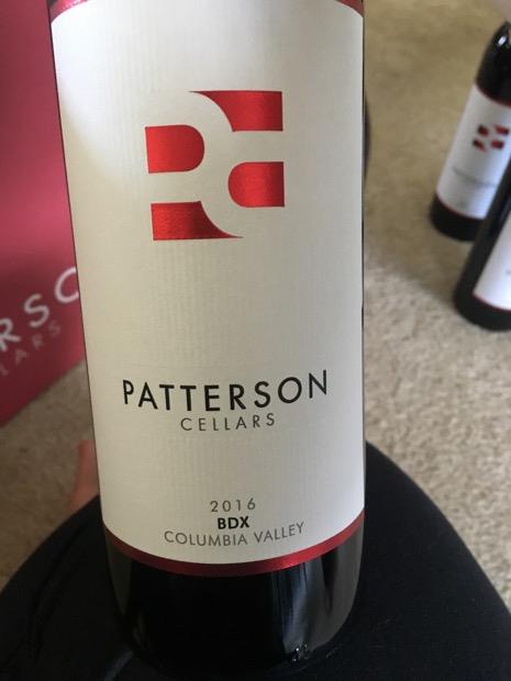 2016 Patterson Cellars BDX, USA, Washington, Columbia Valley ...