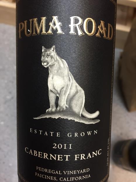2010 Puma Road Cabernet Franc Estate Pedregal Vineyard, USA, California ...