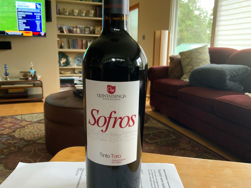 2018 Quinta Esencia Toro Sofros, Spain, Castilla y León, Toro - CellarTracker