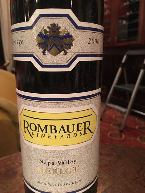 2000 Rombauer Vineyards Merlot Napa Valley, USA, California, Napa ...