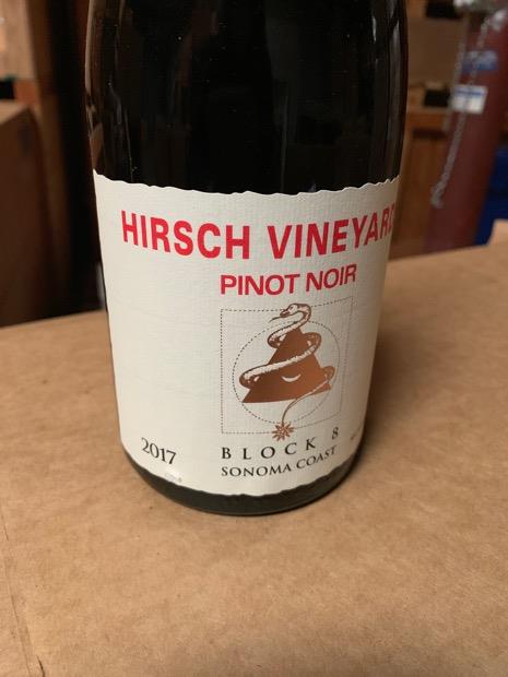 2017 Hirsch Vineyards Pinot Noir Block 8, USA, California, Sonoma ...