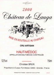 2000 Château de Lauga, France, Bordeaux, Médoc, Haut-Médoc - CellarTracker