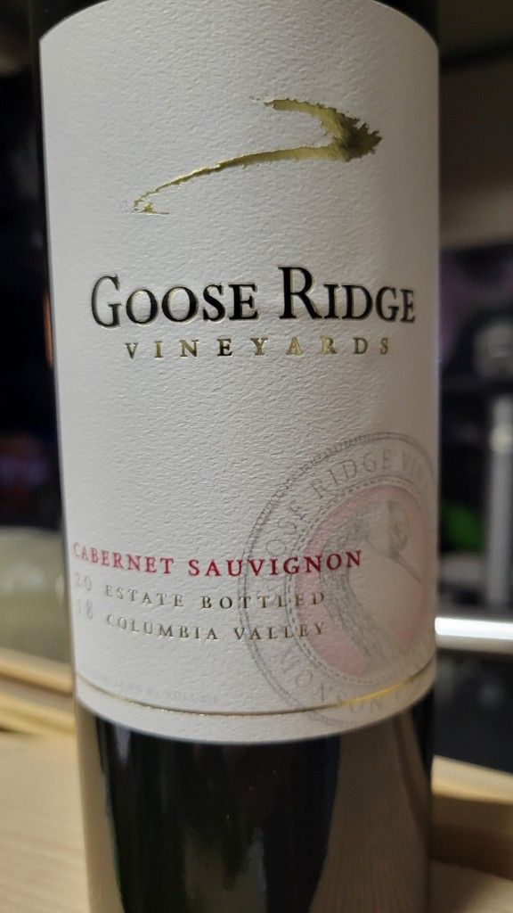 2018 Goose Ridge Vineyards Cabernet Sauvignon, USA, Washington ...