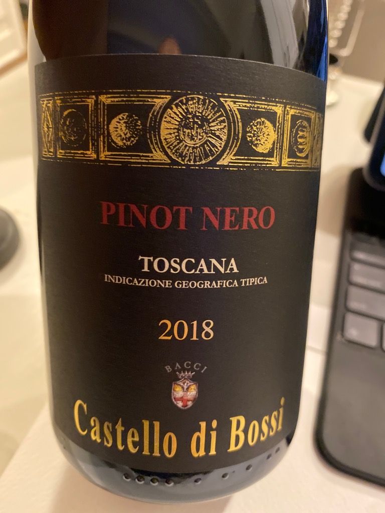 2020 Castello di Bossi Pinot Nero Toscana IGT, Italy, Tuscany, Toscana ...