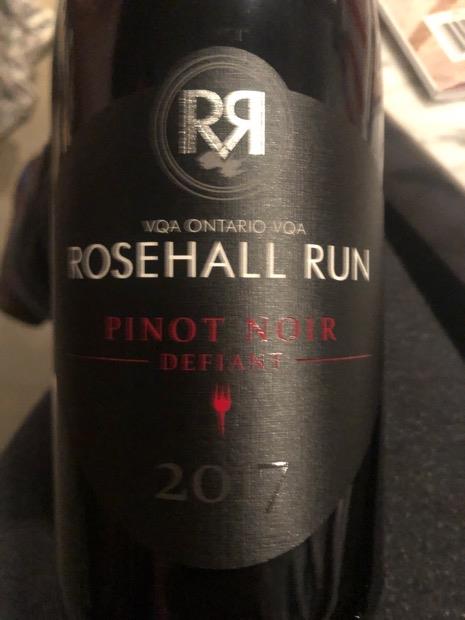 2016 Rosehall Run Pinot Noir Defiant, Canada, Ontario - CellarTracker