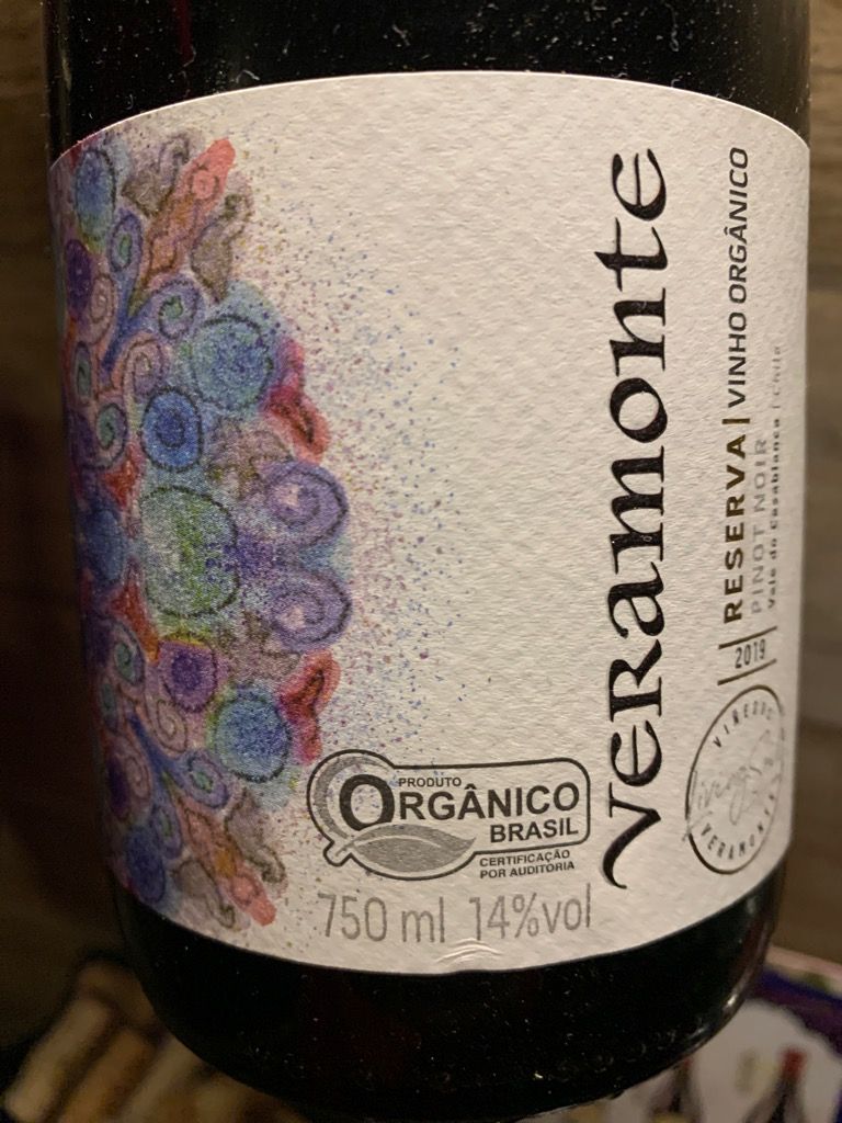 2019 Veramonte Pinot Noir Reserva, Chile, Casablanca Valley - CellarTracker