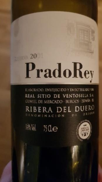 2001 Prado Rey Ribera del Duero Reserva, Spain, Castilla y León, Ribera ...