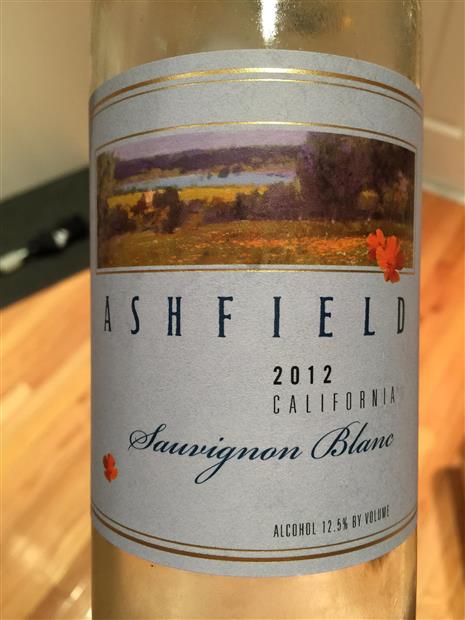 2012 Ashfield Cellars Sauvignon Blanc, USA, California - CellarTracker