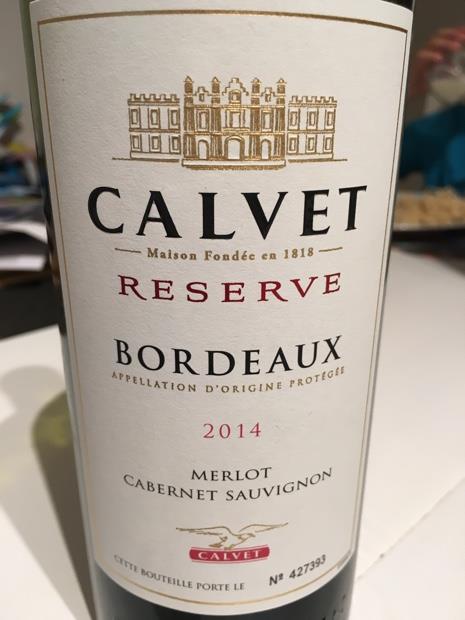 2014 Calvet Reserve, France, Bordeaux - CellarTracker