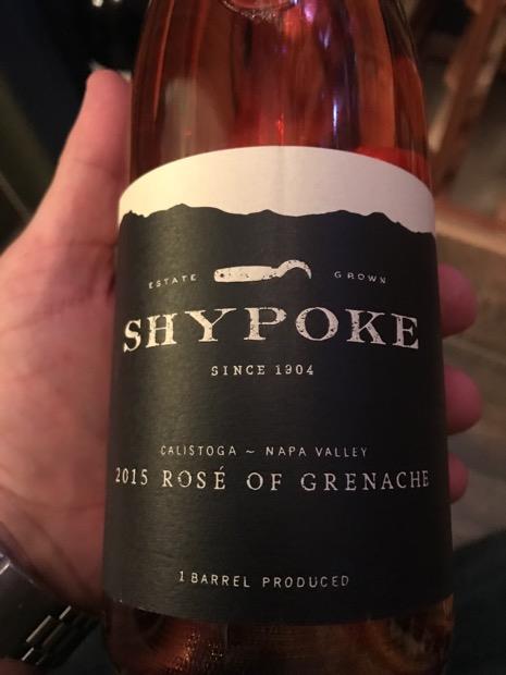 2015 Shypoke Cellars Grenache Quilie's, USA, California, North Coast ...