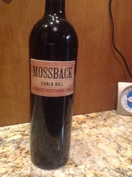 2012 Mossback Cabernet Sauvignon, USA, California, Sonoma County, Chalk ...