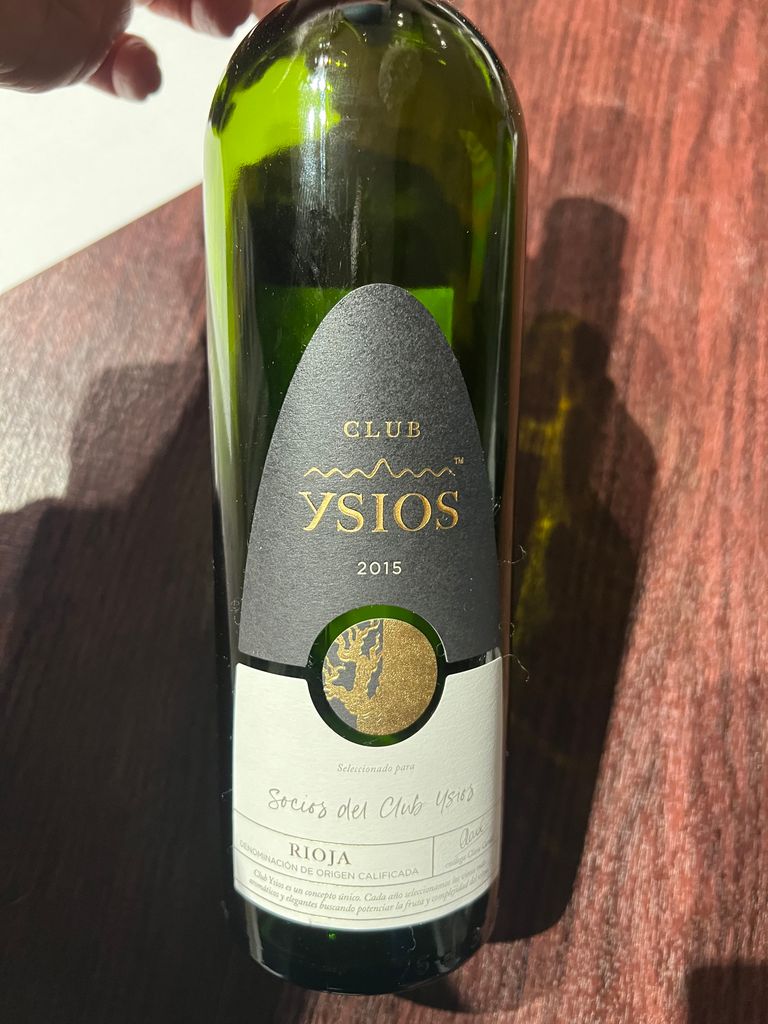 2015 Ysios Rioja Club Ysios Reserva, Spain, La Rioja, Rioja - CellarTracker