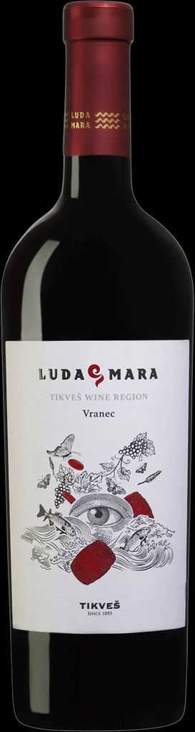 2020 Tikveš Vranec Luda Mara, North Macedonia, Povardarie, Tikveš ...