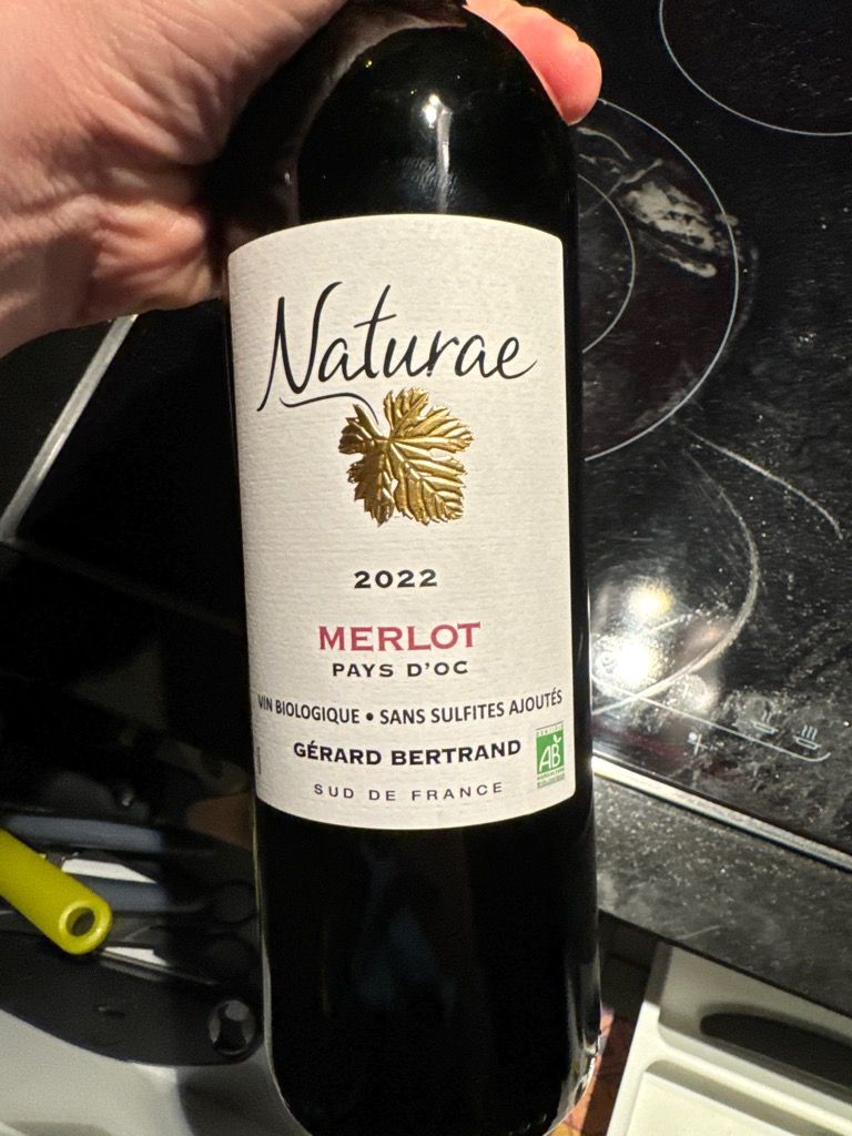 2022 Gérard Bertrand Merlot Vin de Pays d'Oc Naturae, France, Languedoc ...